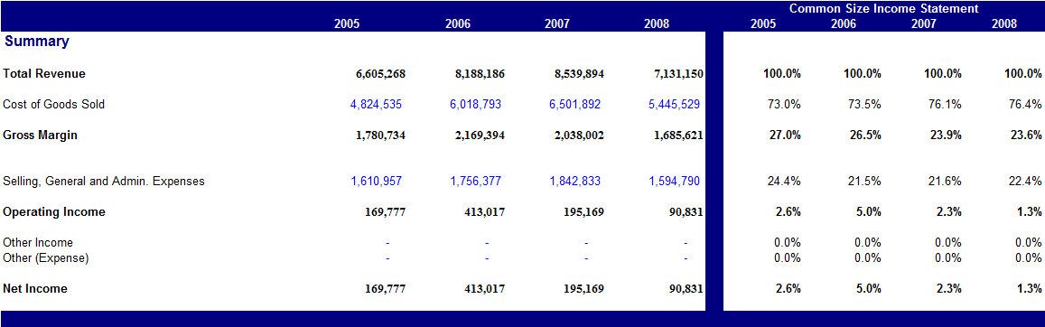 Common Size Financial Statements Preparing Common Sized FSThe Strategic CFO